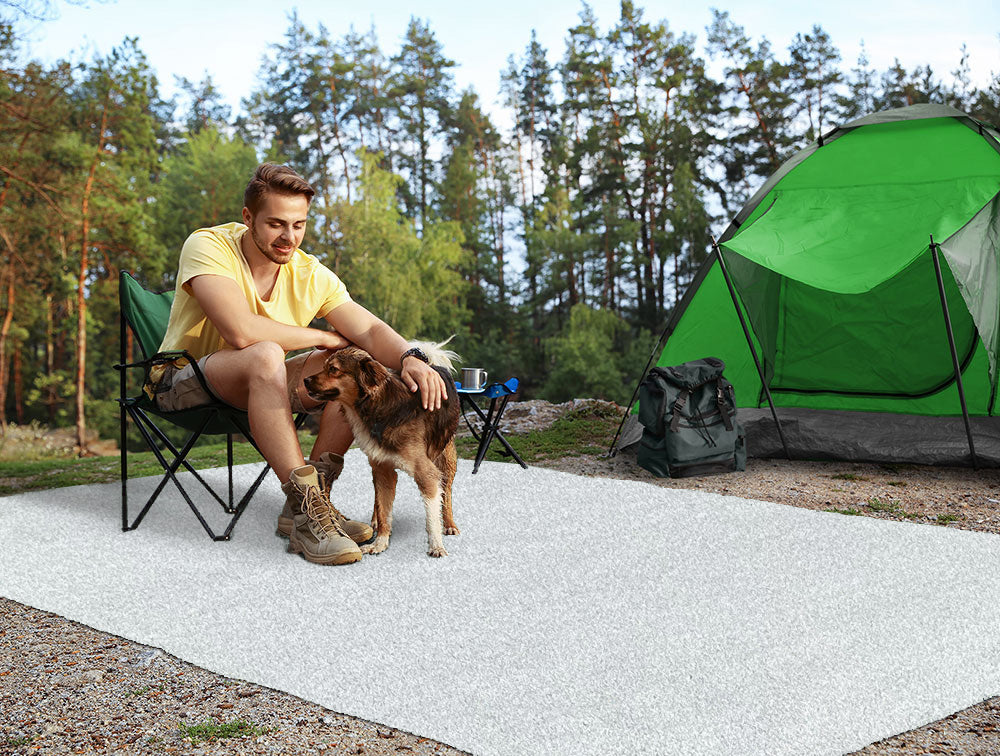 Pure White Artificial Turf Durable UV Protected | House Home & More