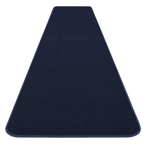 Navy Blue Skid-Resistant Carpet Runners Durable | House Home & More