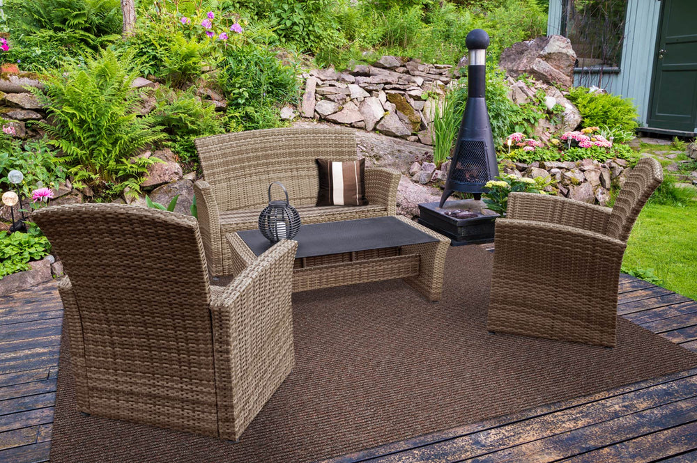 Tuscan Brown Outdoor Carpet UV Protected and Durable | House Home & More