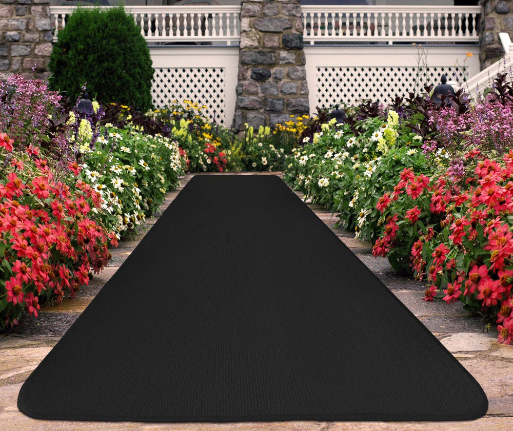 Black Outdoor Carpet Runners Durable Fade Resistant | House Home & More