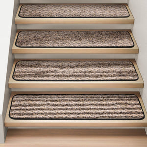 Black Ripple Attachable Carpet Stair Treads | House Home & More