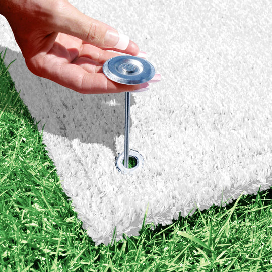 White Artificial Turf Runners Durable Fade Resistant | House Home & More